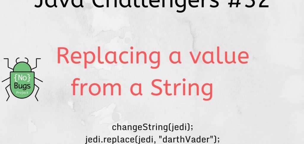 String, immutable, replace JC #32 - Java Challengers